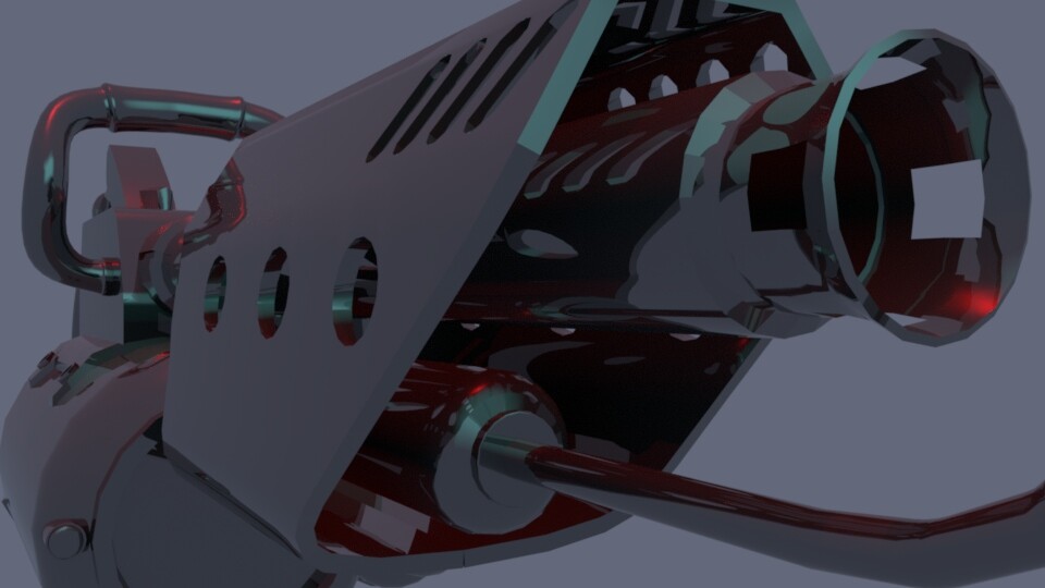 ArtStation - 🔥 Fire Gun 3D Model - Work in Progress 🔥