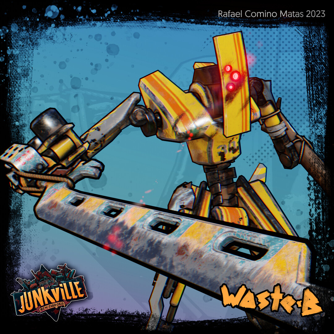 ArtStation - Junkville Waste B Robot Character