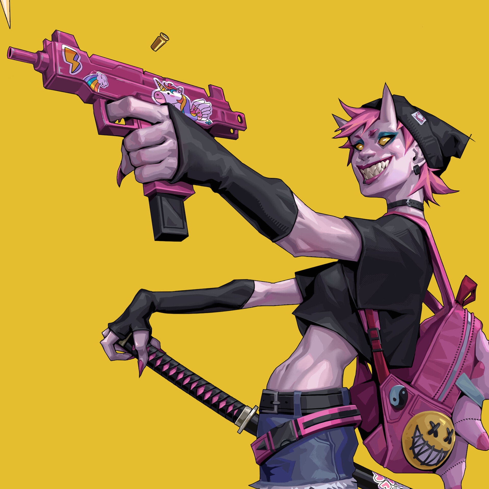 ArtStation - Pink Uzi