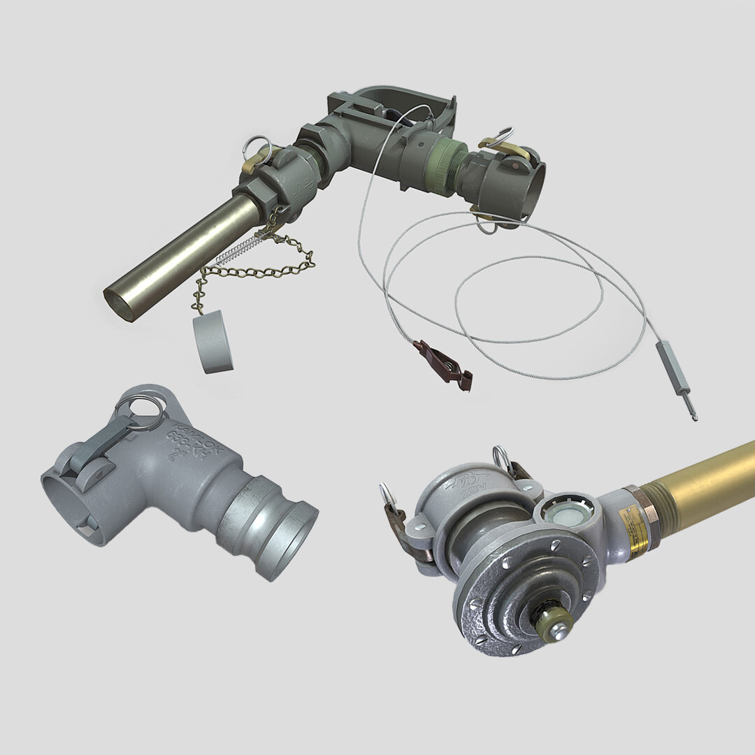 ArtStation - Nozzle, Unloading Valve and Elbow