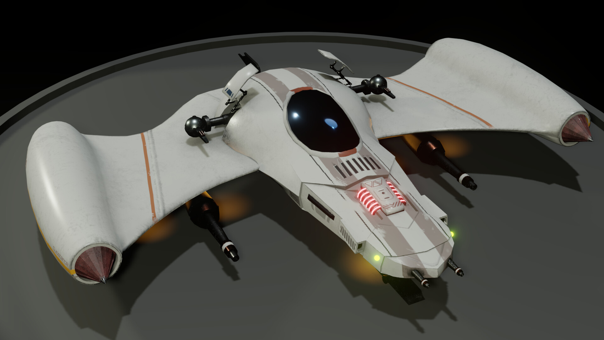 ArtStation - 3D Vintage Spaceship Design - Alternative Rebel Force vehicle