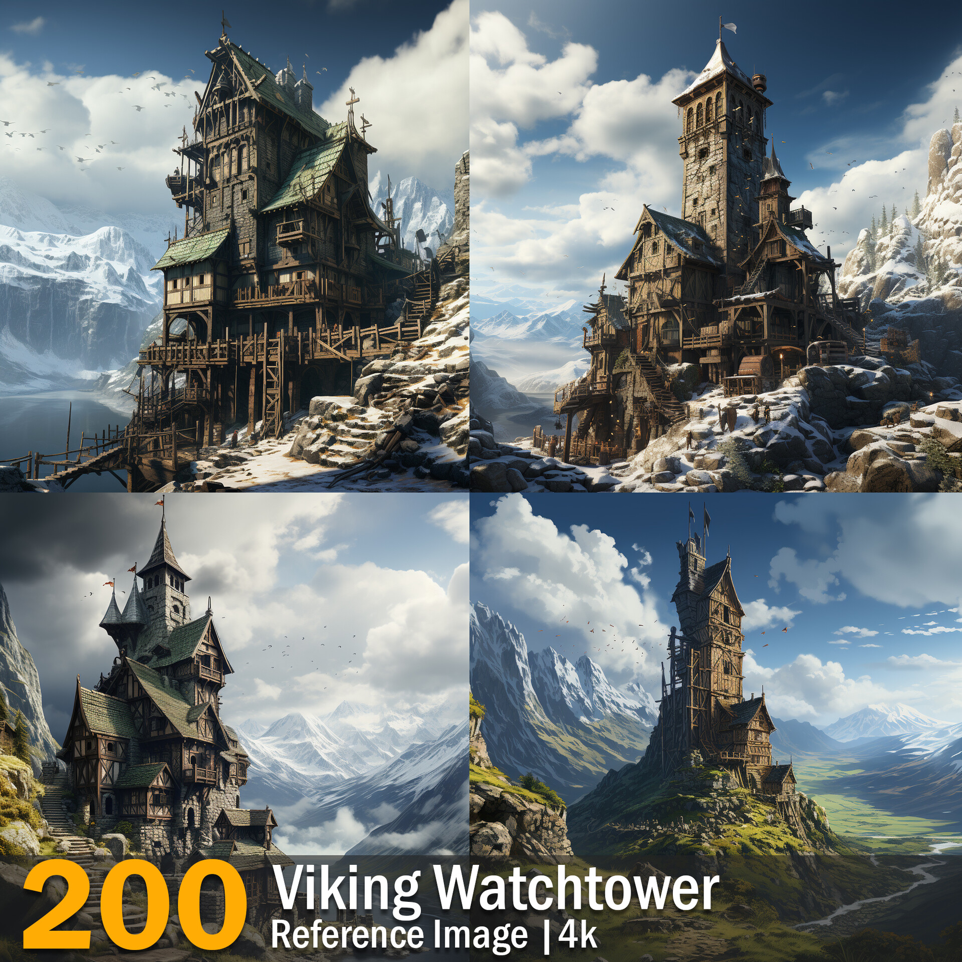 ArtStation - Viking Watchtower | Reference Images | 4K