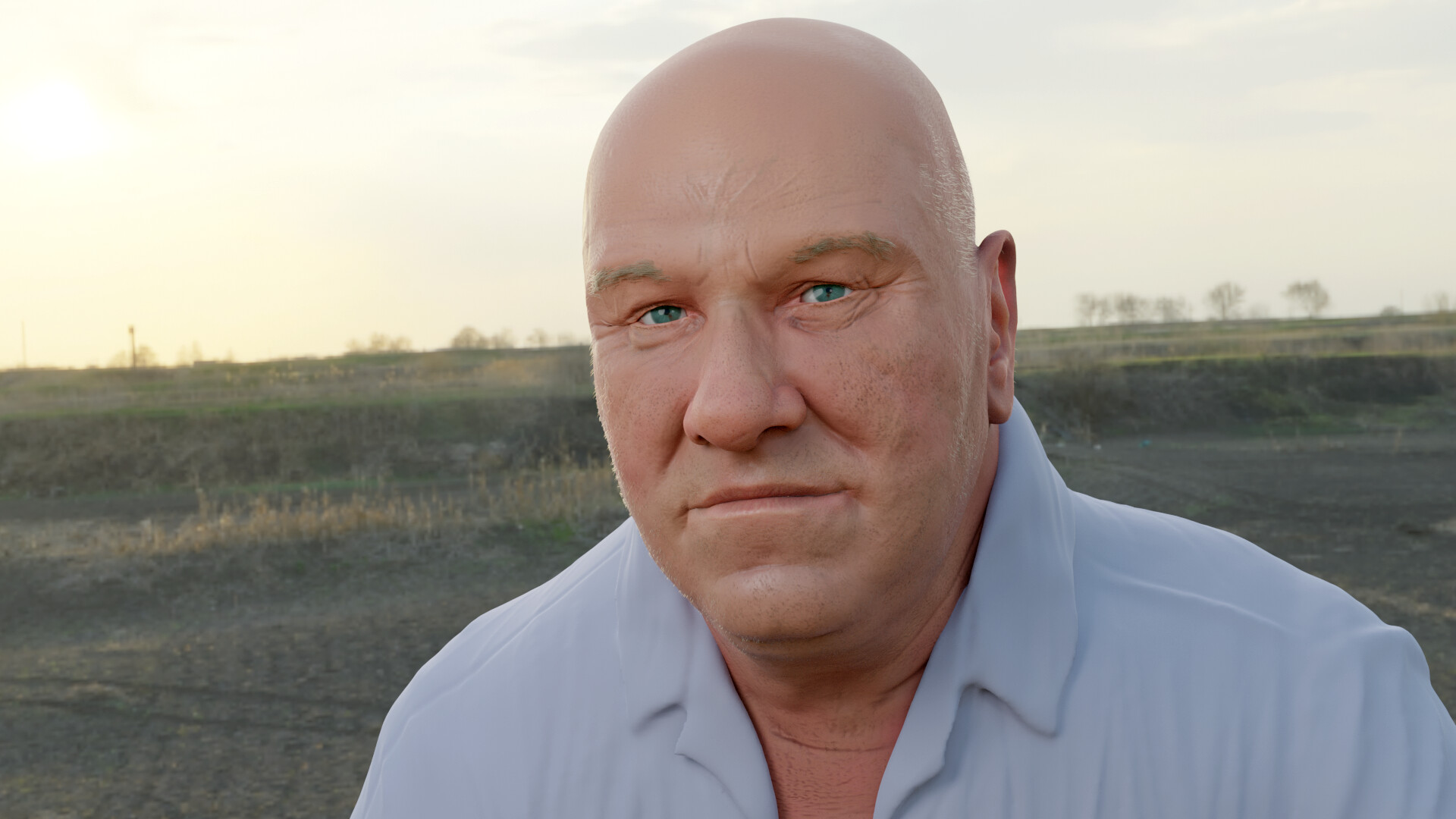 ArtStation - Dyado Ivan - 3D Bust ( My Grandfather )