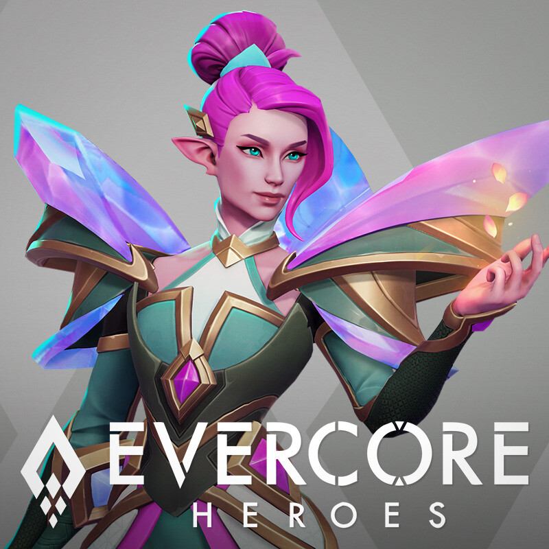 ArtStation - EVERCORE HEROES - EVERCORE LOTUS SKIN