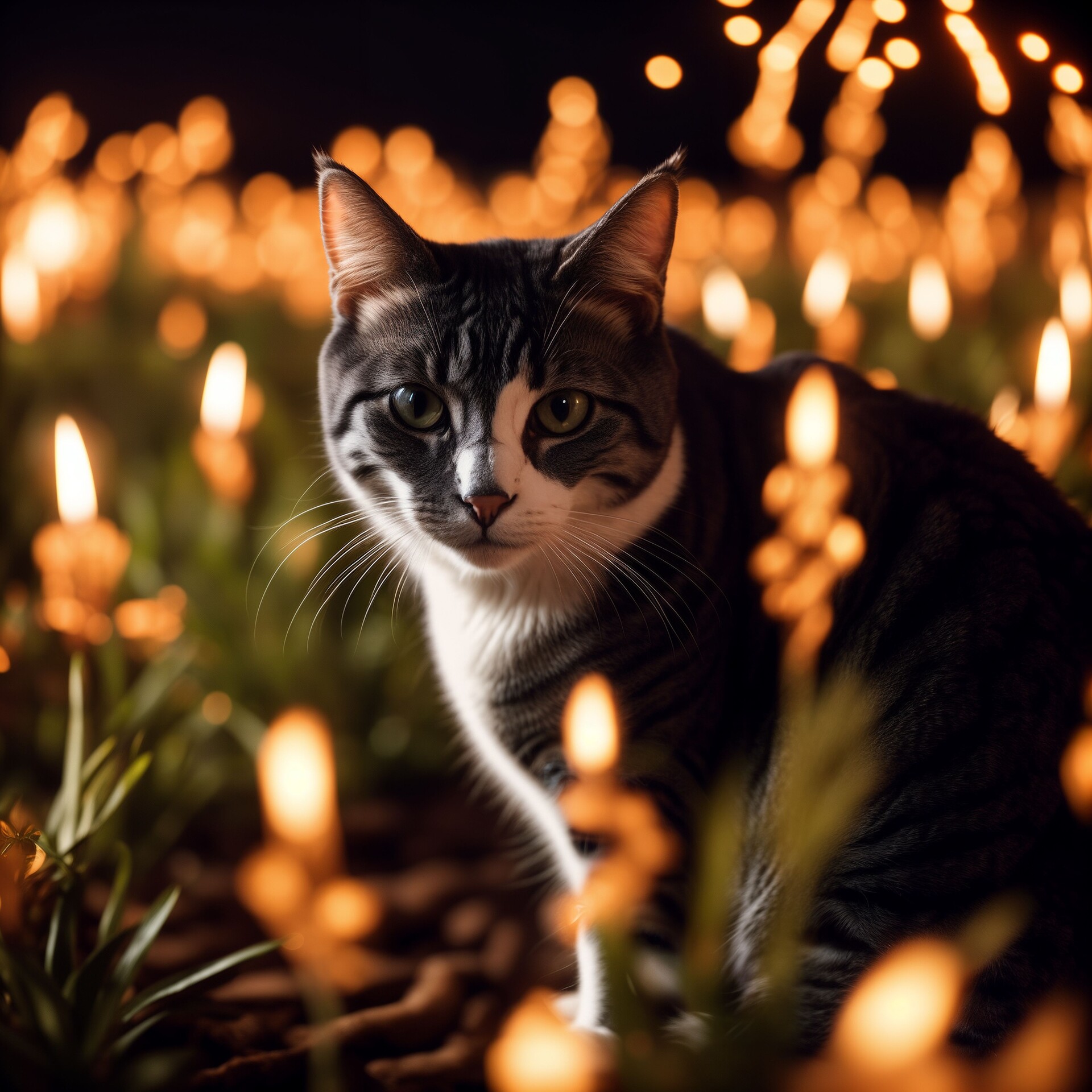 ArtStation - Four hours spent on a cat composition and then some more ...