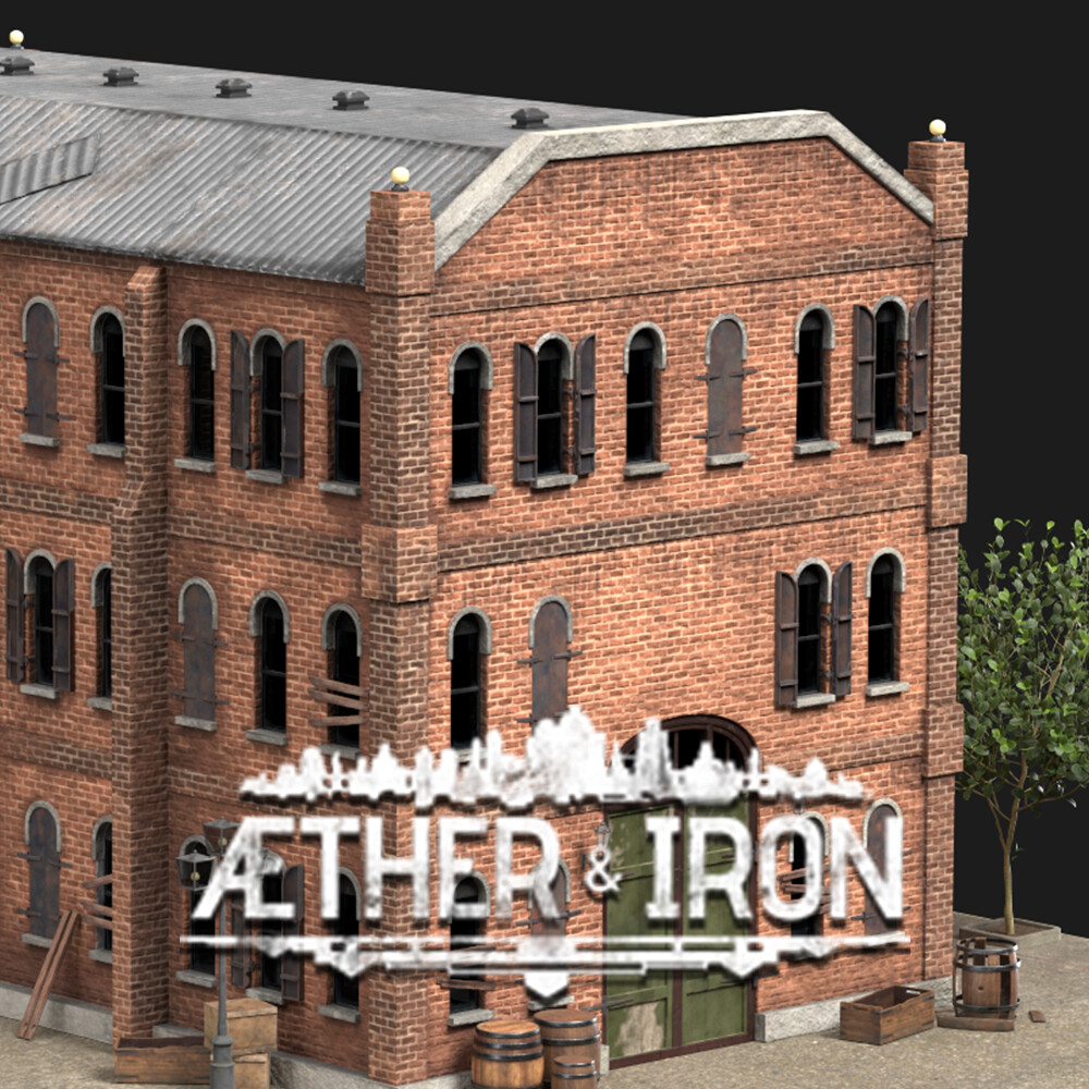 ArtStation - Aether & Iron : Building Module set 1 part 1