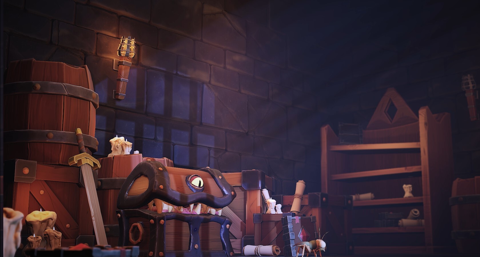 ArtStation - Stylized Mimic Dungeon