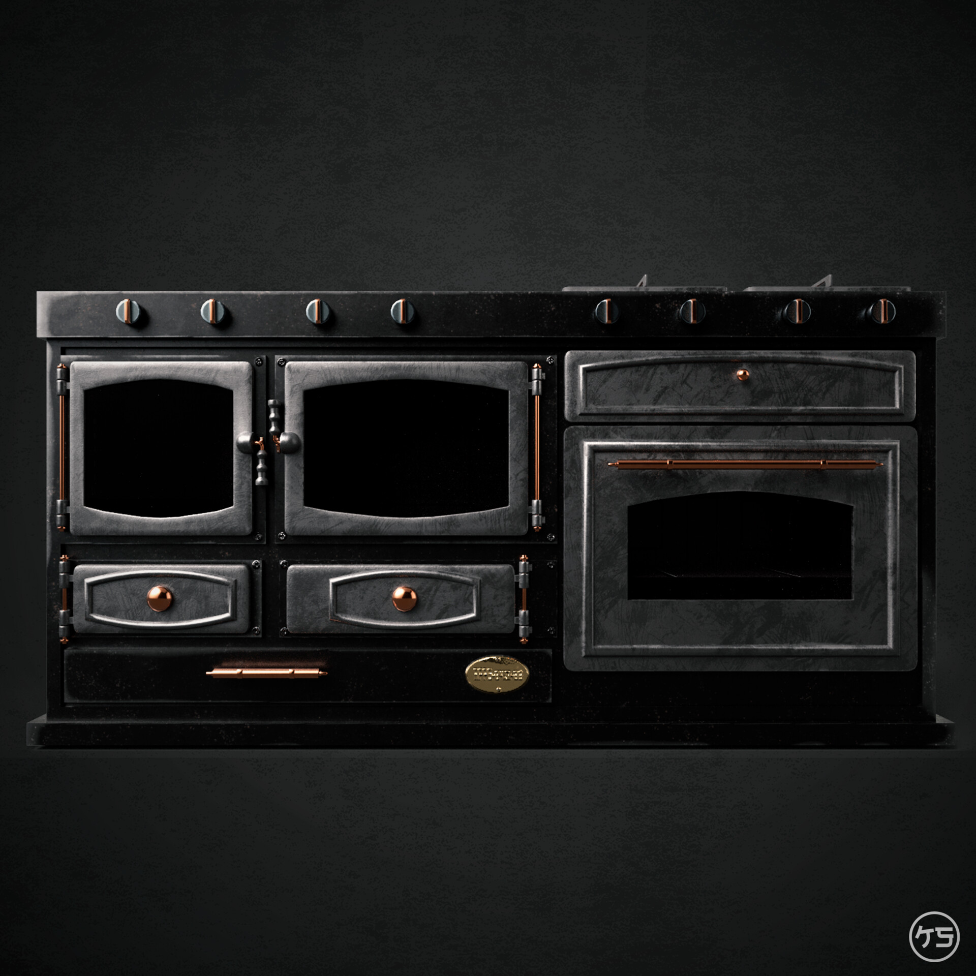 ArtStation - Game ready oven 3D prop