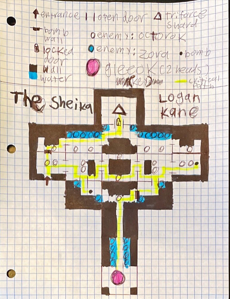 Logan Kane - Legend of Zelda School Project (Cartography)