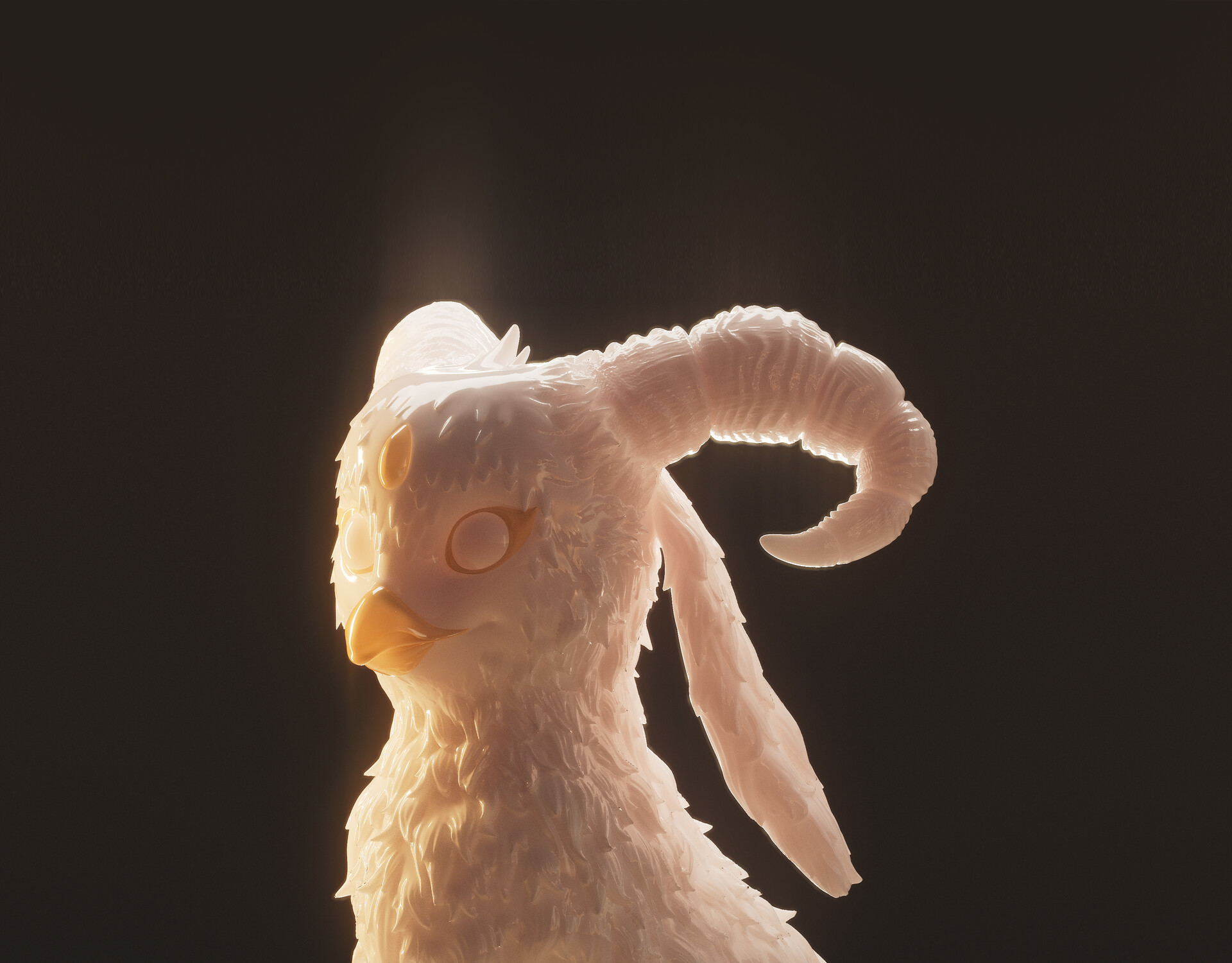 ArtStation - FeliHorn Creature Bust