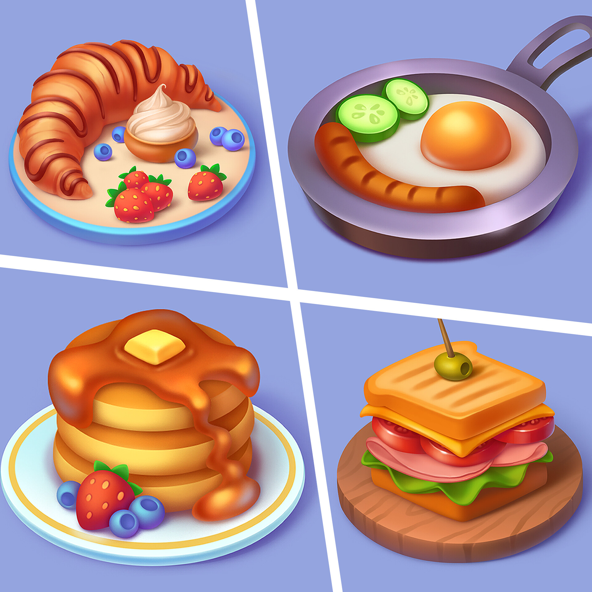 ArtStation - breakfast props ☕️