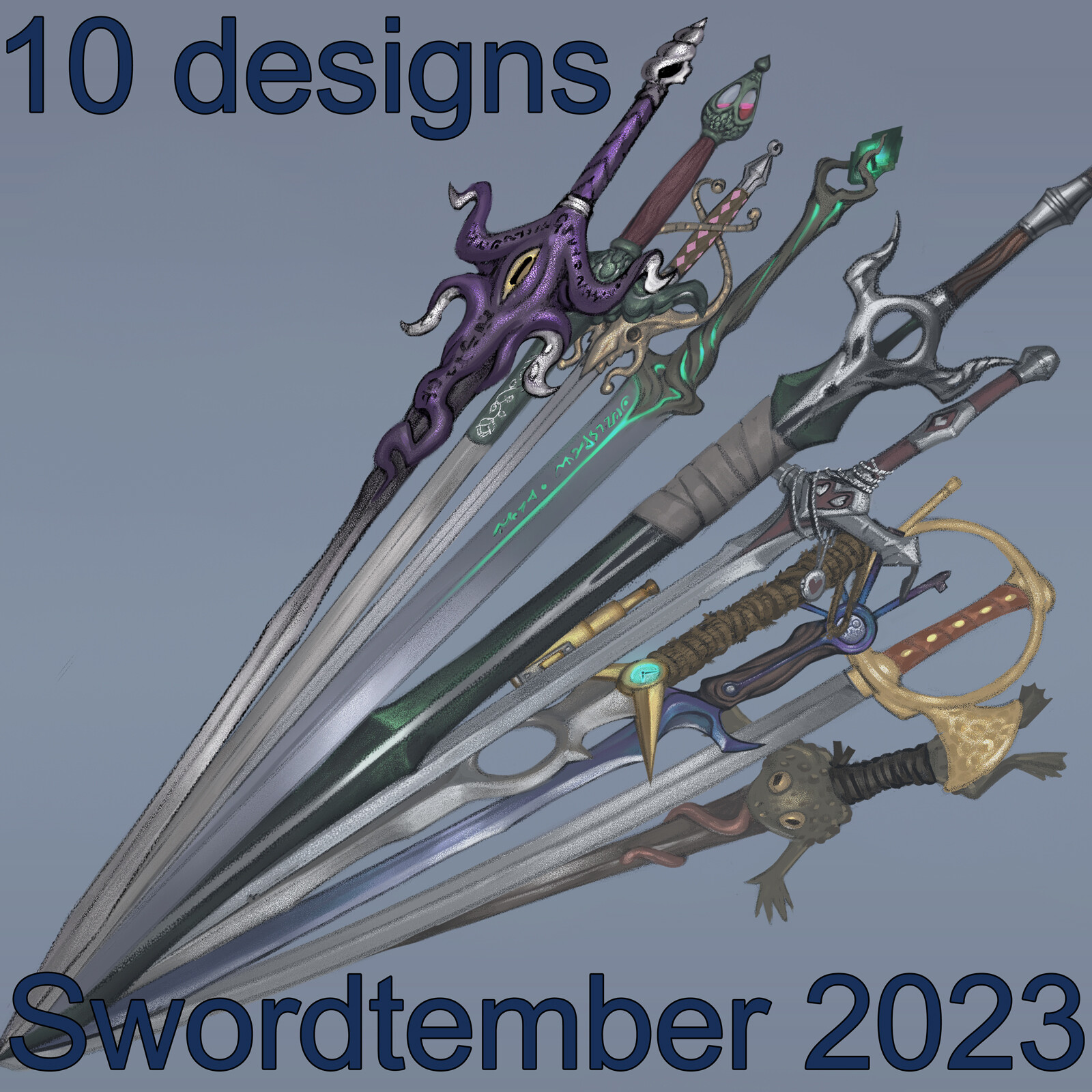 ArtStation - D&D inspired sword designs