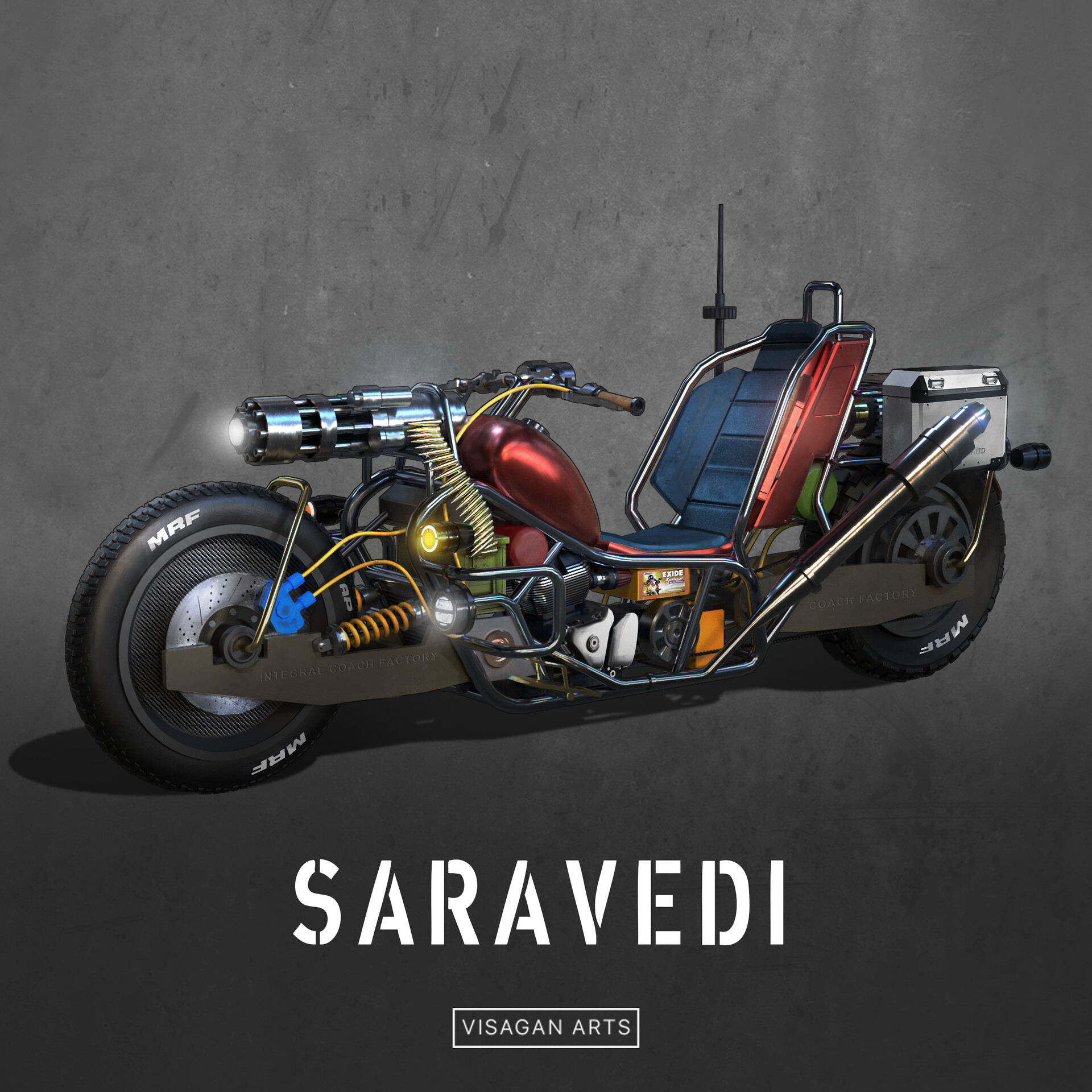 ArtStation - Saravedi - Aarakan's Motorcycle