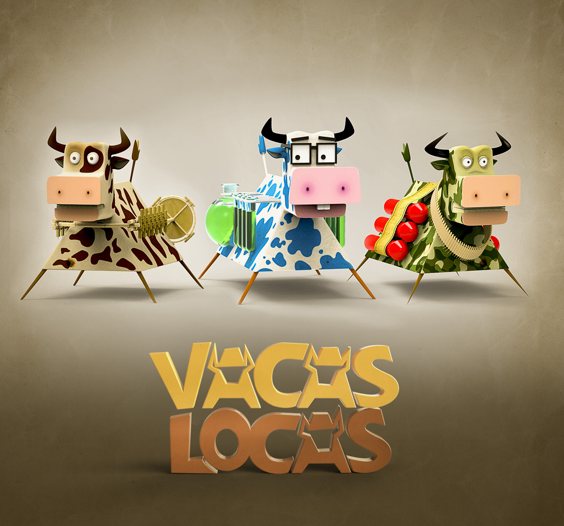 ArtStation - Vacas Locas / 3d Character design