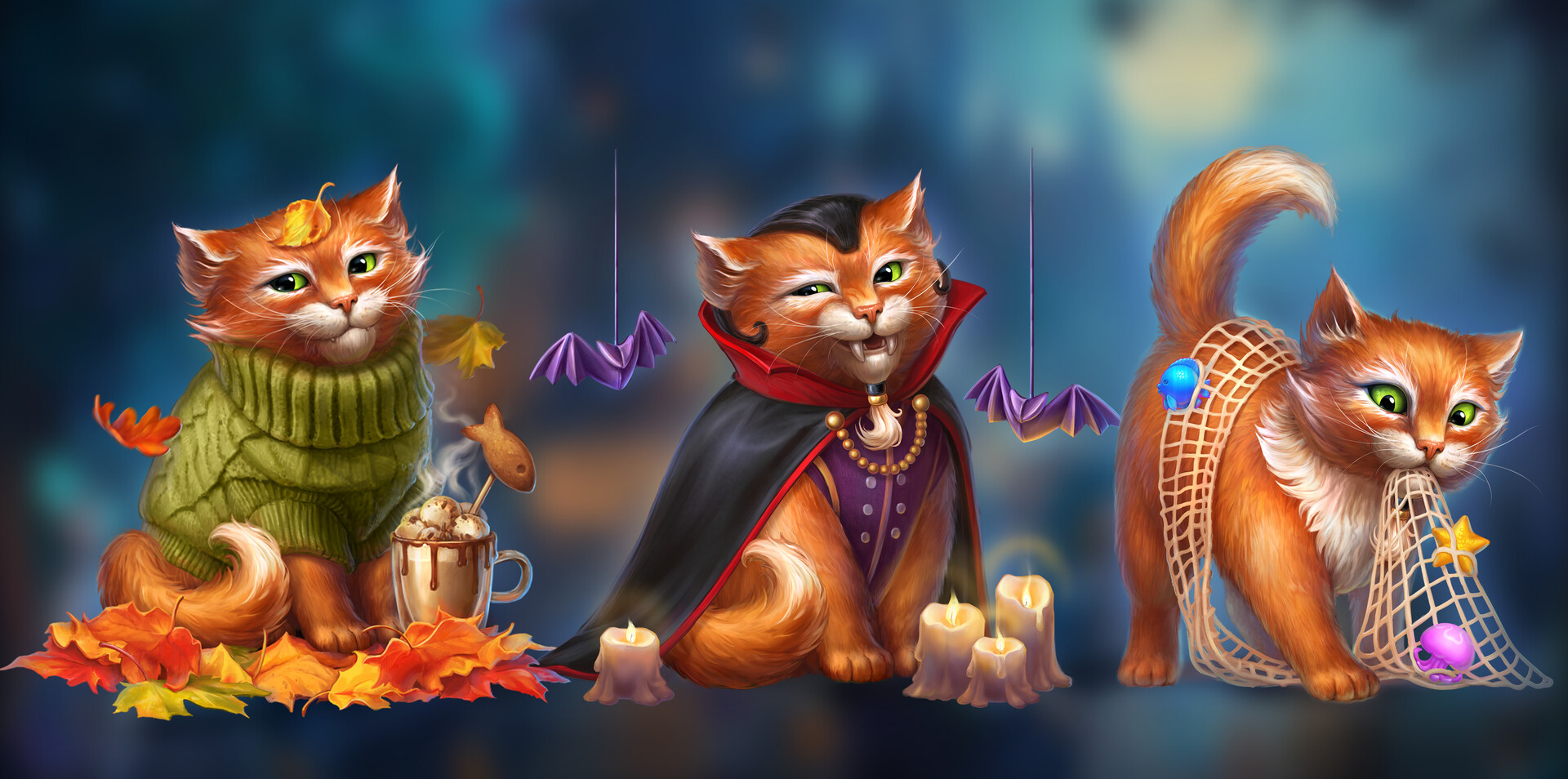 ArtStation - Mystery Manor Character Joshua cat |Game Insight|