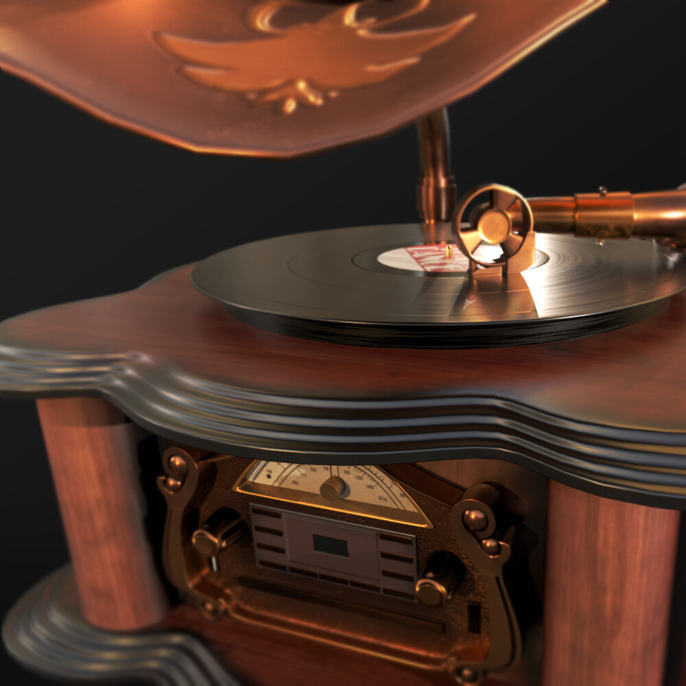 ArtStation - Modern Phonograph Model