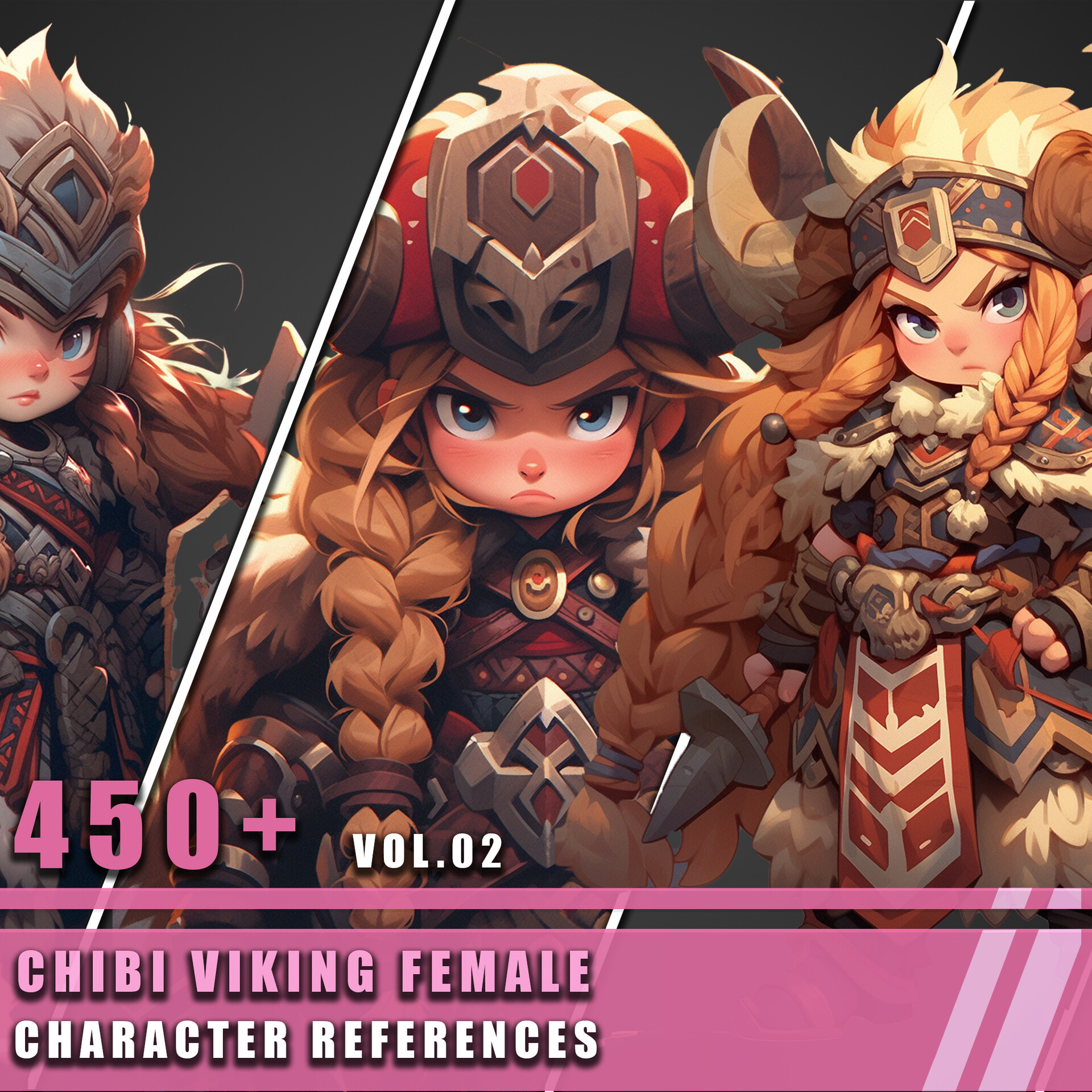 ArtStation - 450+ Chibi Viking Female - Character References Vol.02