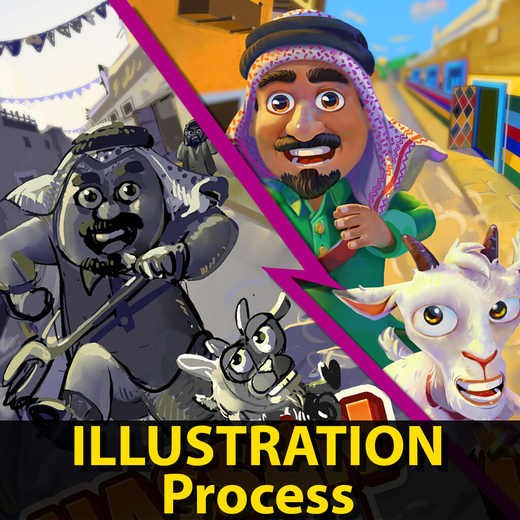 ArtStation - Splash Screen art Concept to final