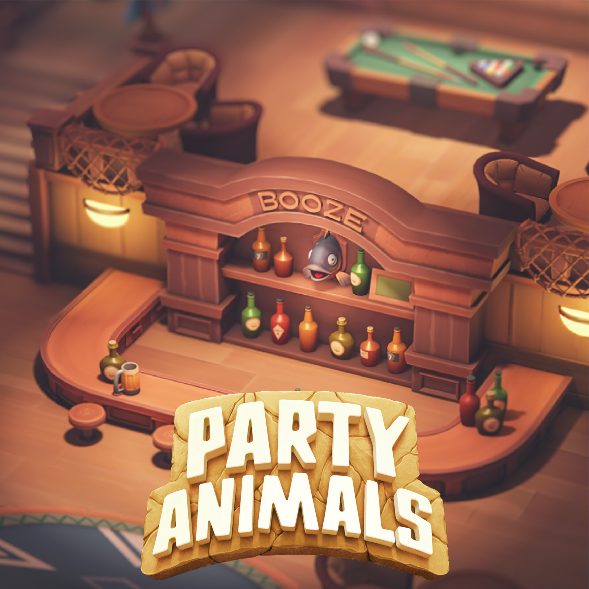 ArtStation - Party Animals - Winter Cabin