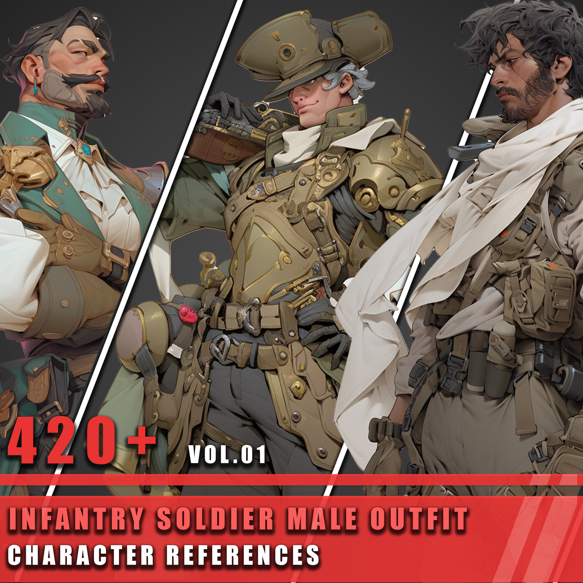 ArtStation - 420+ Infantry Soldier Male Outfit - Character References ...