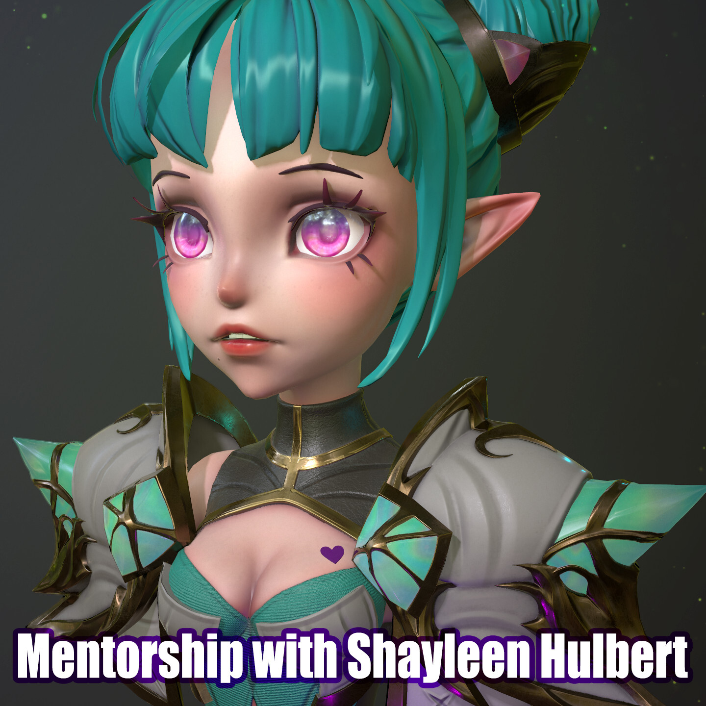 ArtStation - Cute elf bust