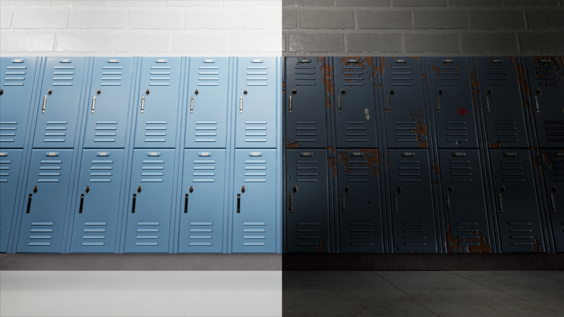 ArtStation - High School Hallway | Unreal Engine 5