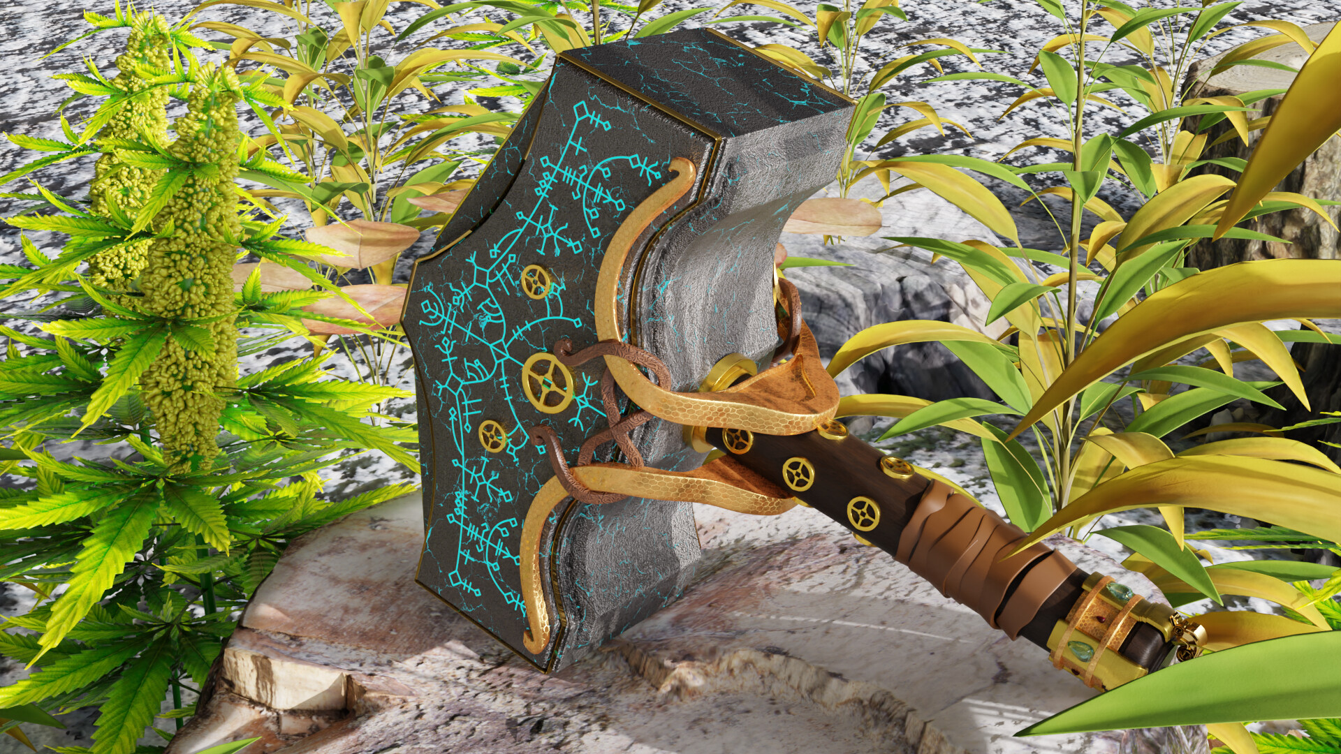 ArtStation - God of War ragnarok Thor hammer