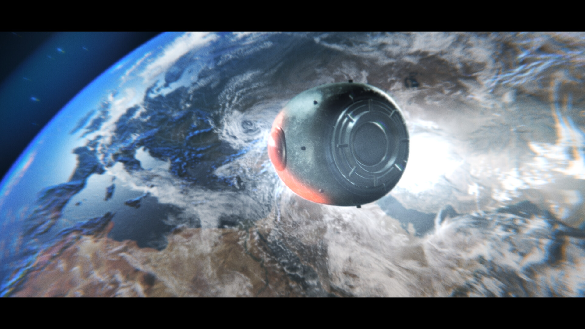 ArtStation - Space Capsule entering the atmosphere