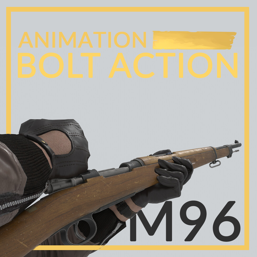 ArtStation - M96 - Bolt Action Animation