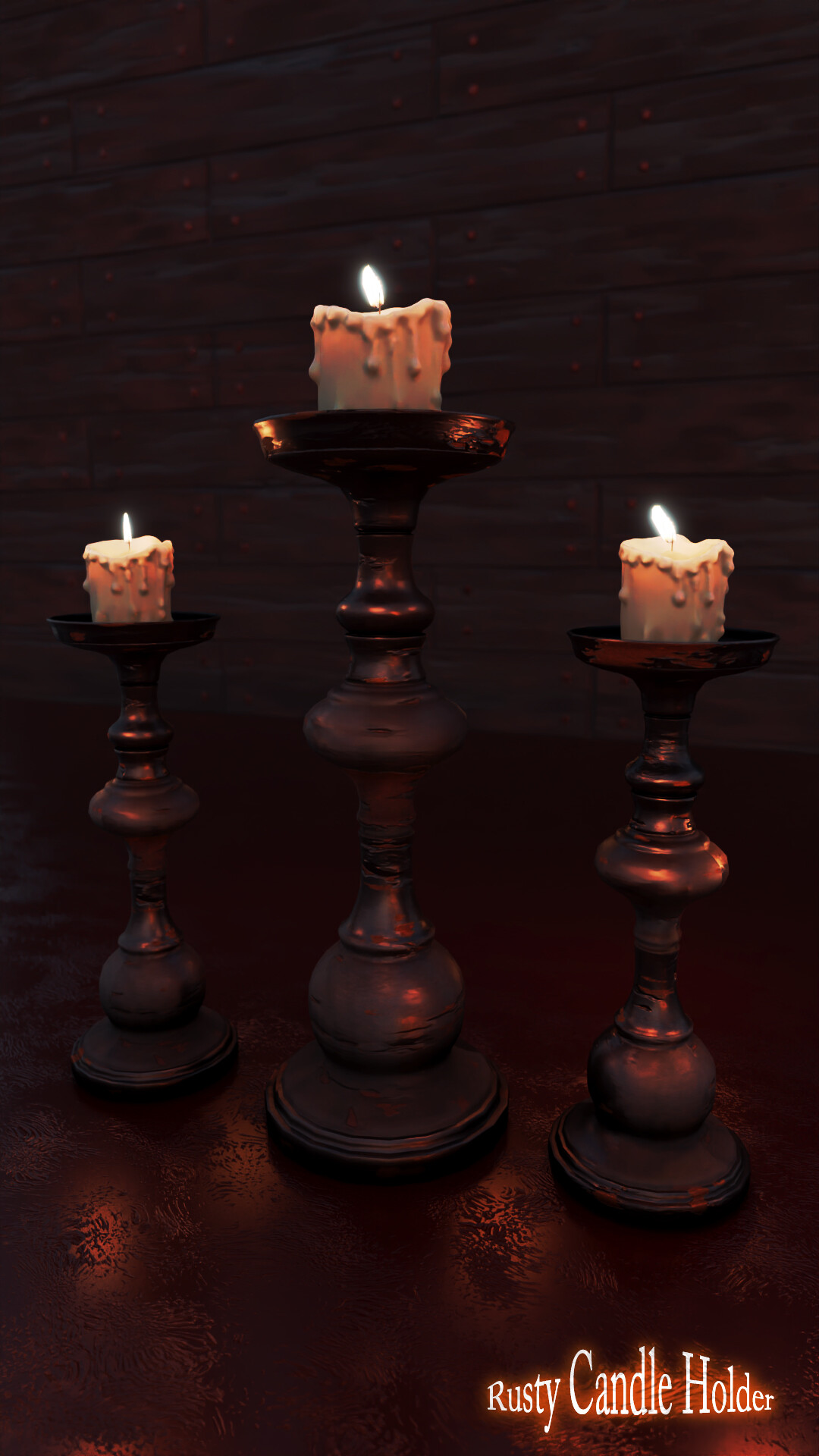 ArtStation - Rusty Candle Holder