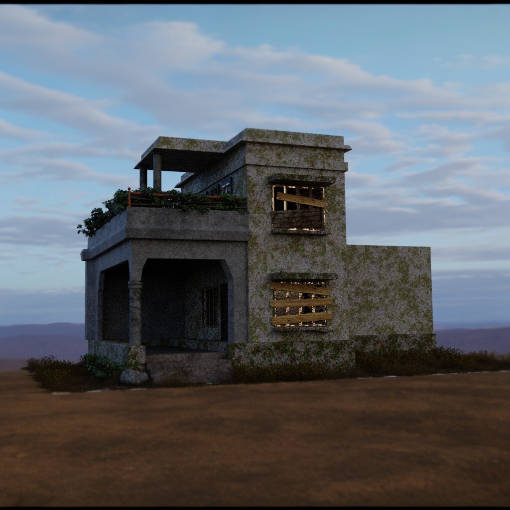 ArtStation - Post-apocalyptic house based out of India! 'WIP'