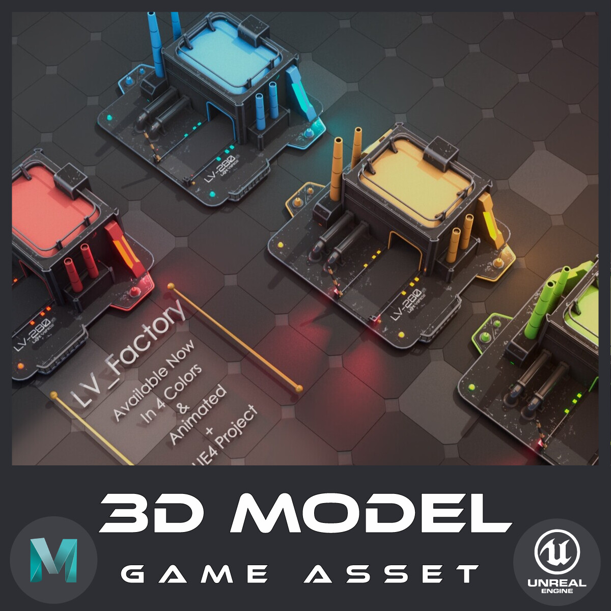ArtStation - Game Factory Model for RTS Games