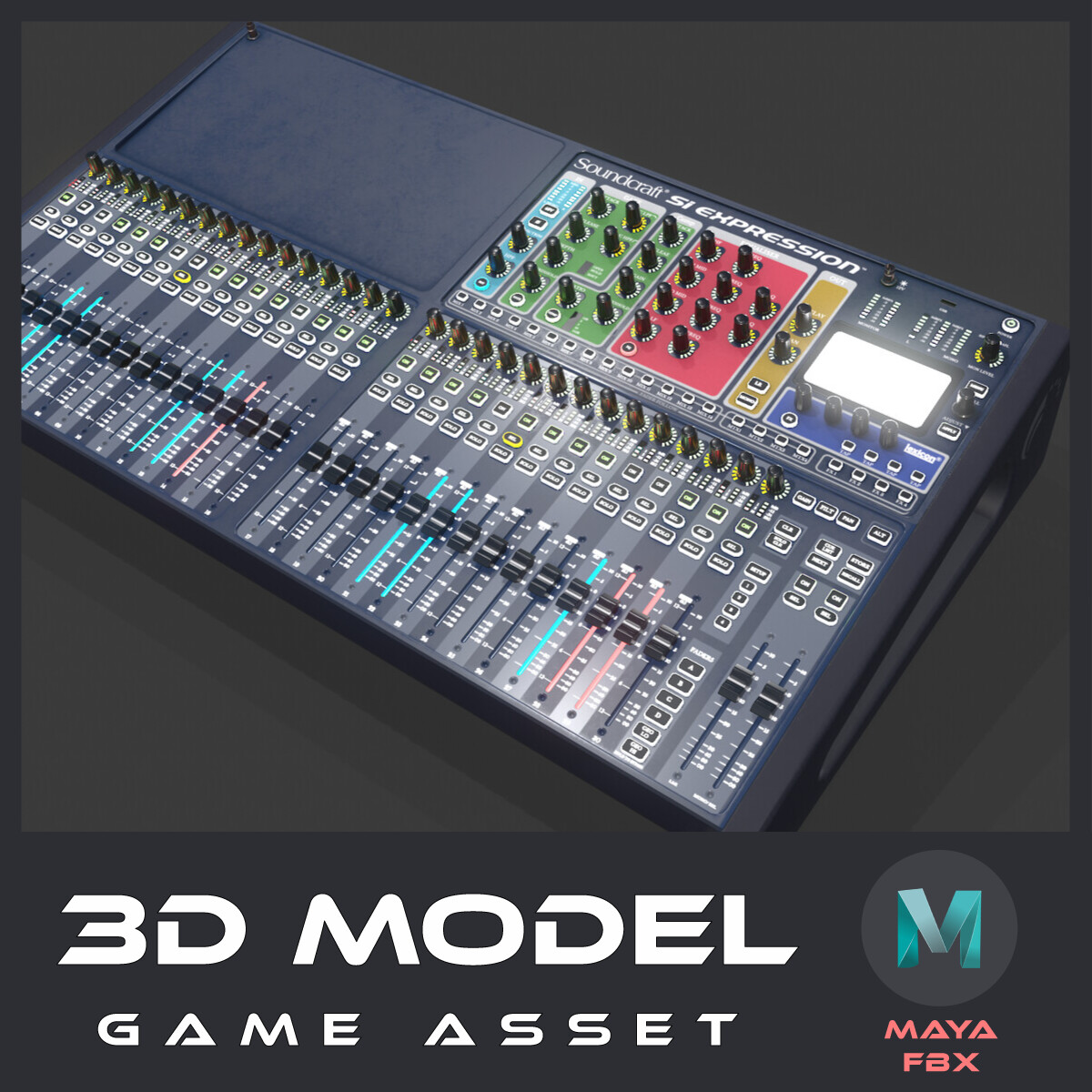 ArtStation - Si Expression 3 Audio Mixer | Studio Tools | 3D Model ...