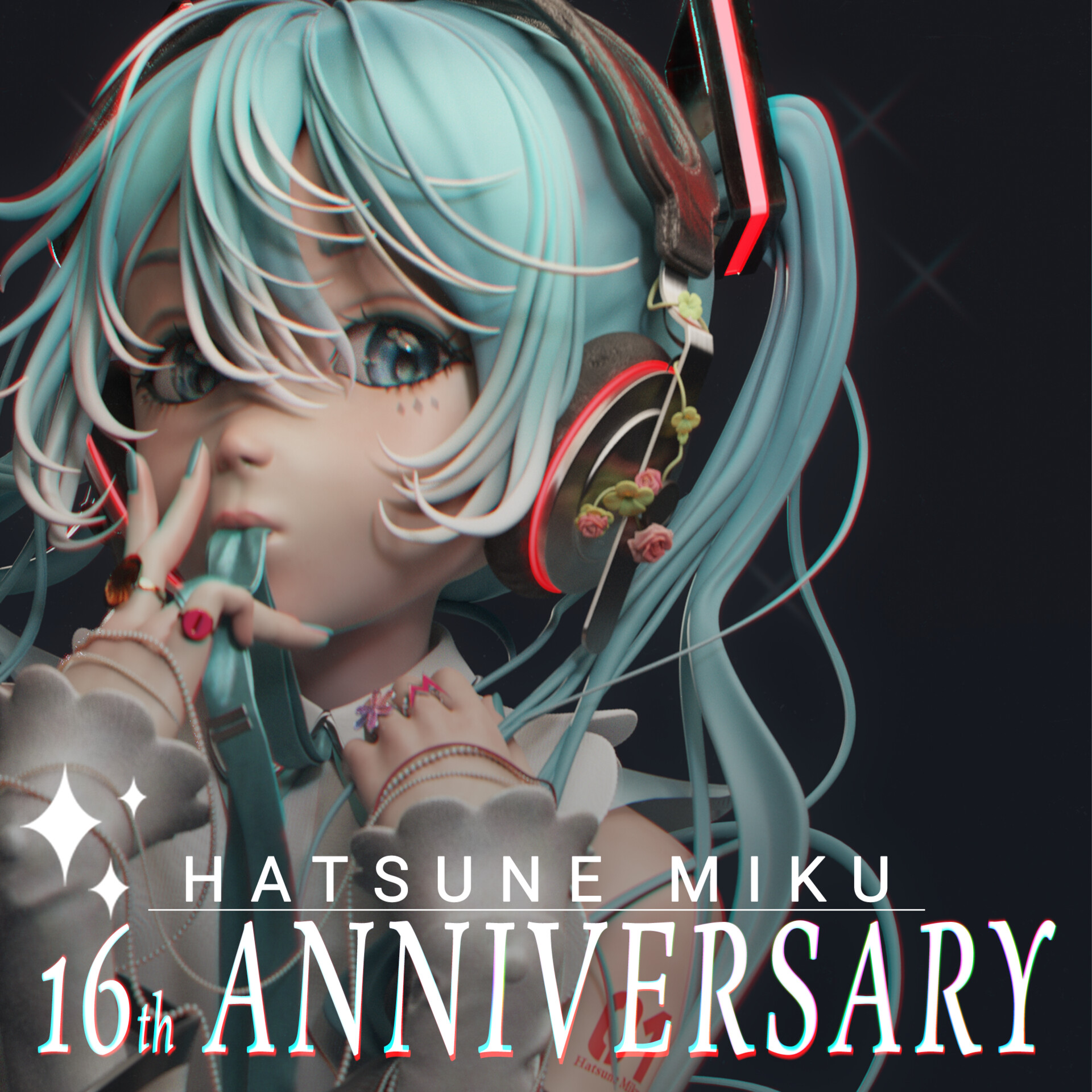 ArtStation - Hatsune Miku 16th Anniversary Bust