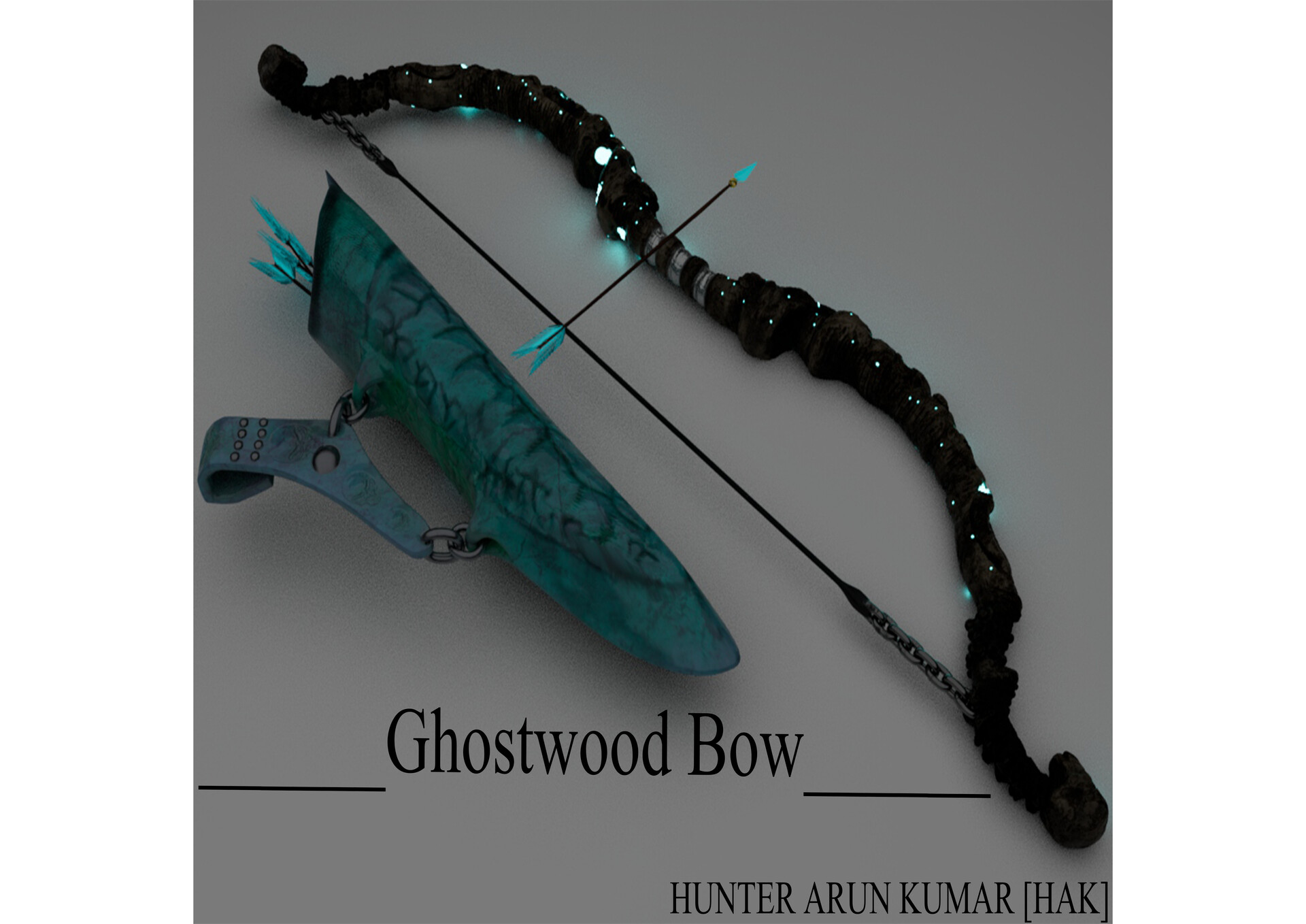 ArtStation - BOW- [ Ghostwood bow ]