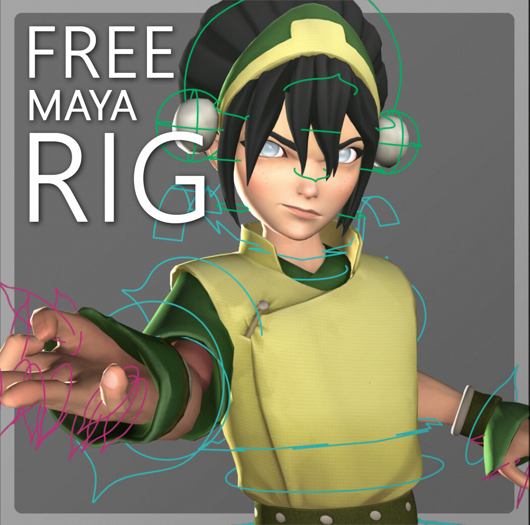 ArtStation - Toph | Free Animation Rig for Maya