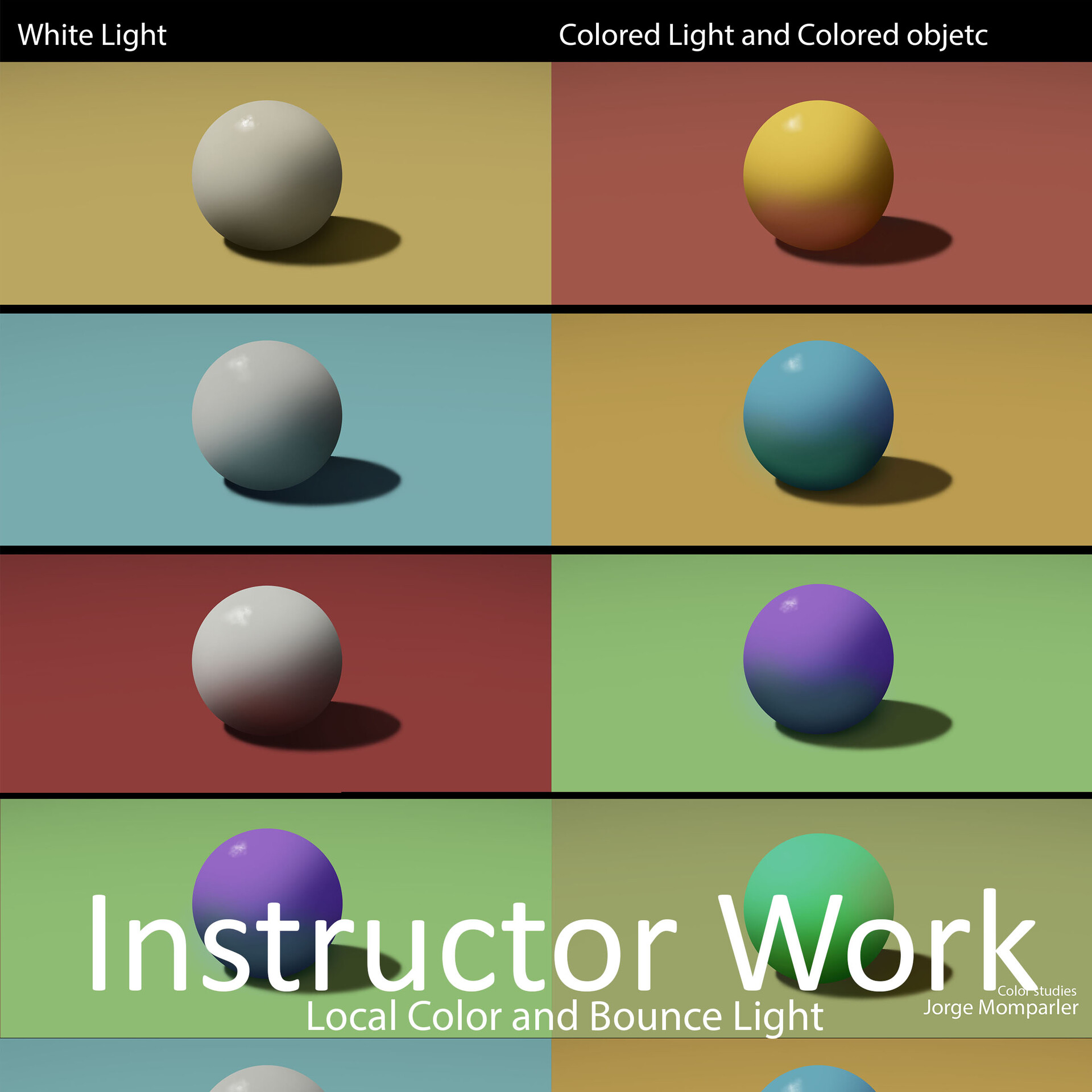 ArtStation - Local color and Bounce light