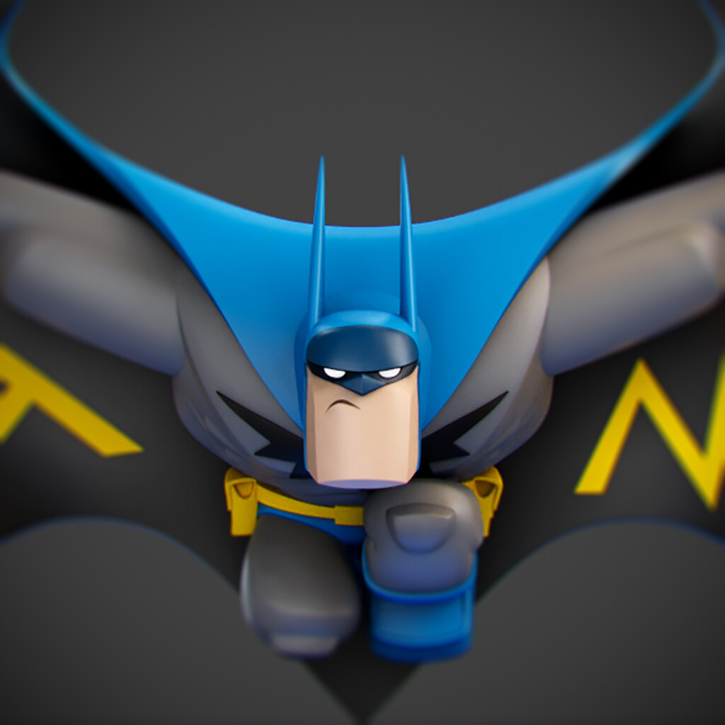 ArtStation - Qrew Batman Vinyl Art