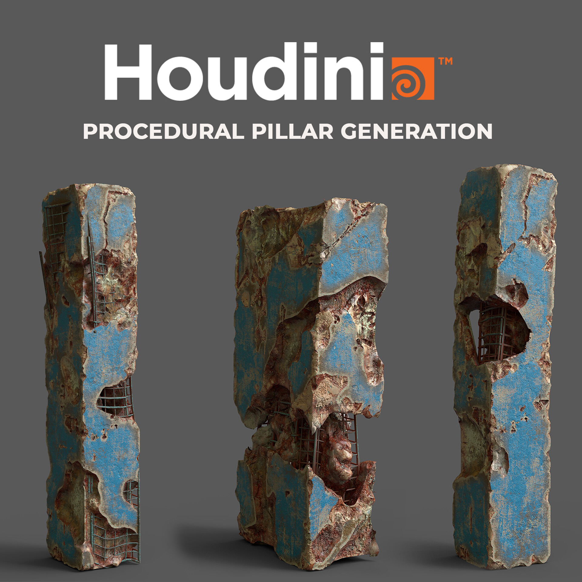 ArtStation - Procedural Pillar Generation in Houdini