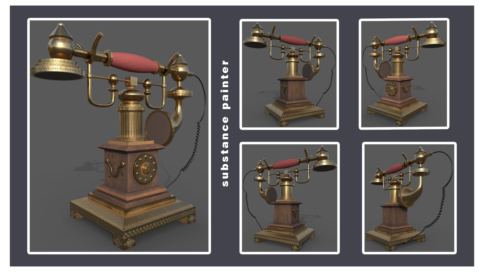 ArtStation - Vintage Telephone 3D Model