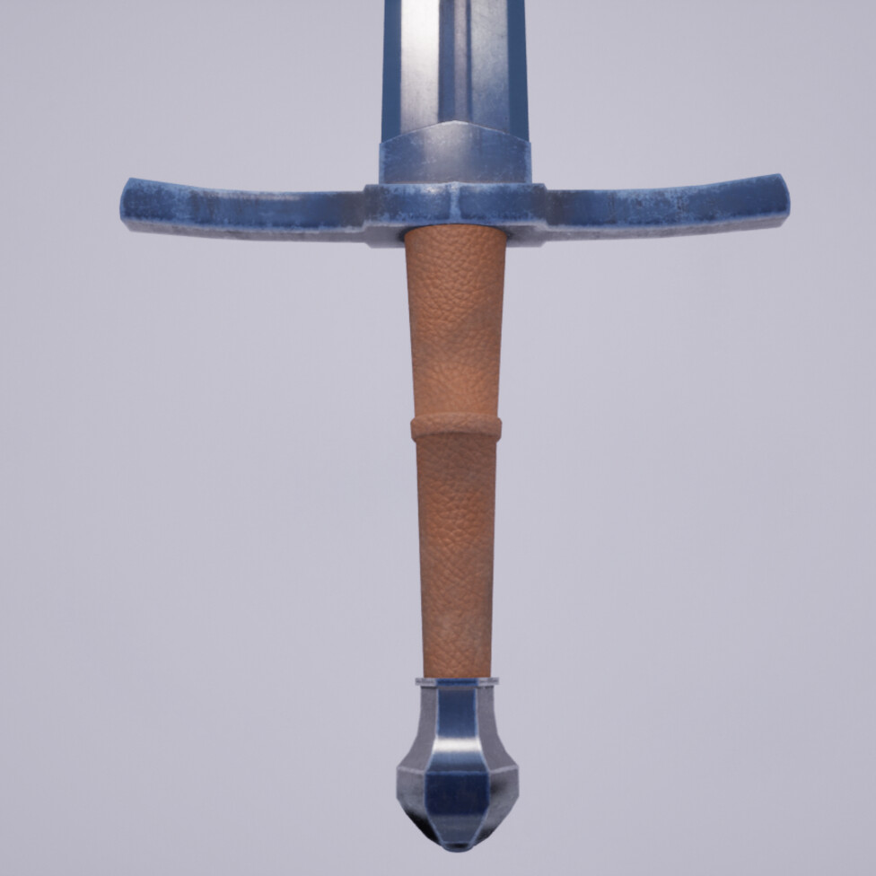 ArtStation - One-handed sword (Game-ready/Low-poly)