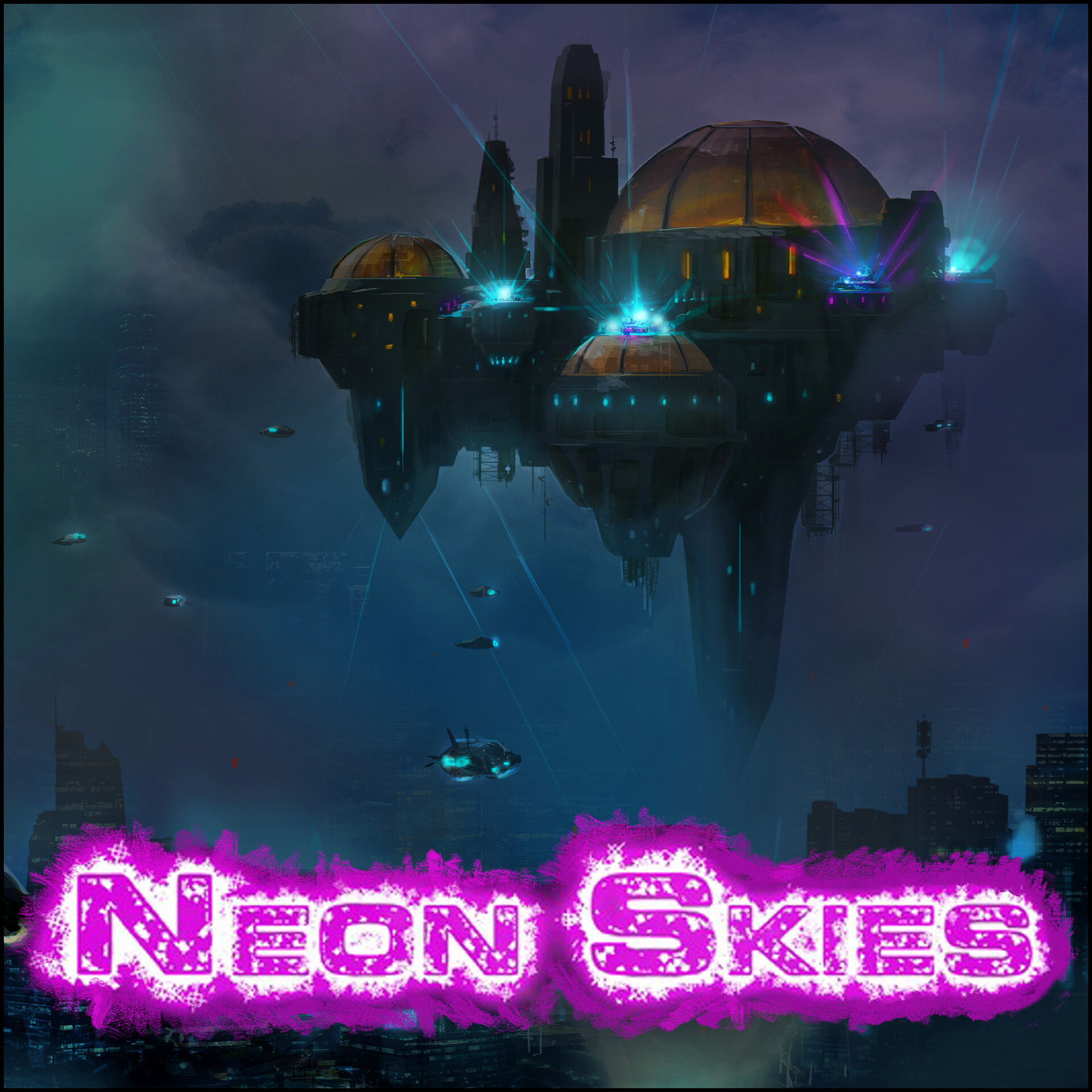 ArtStation - Neon Skies - Air Ship