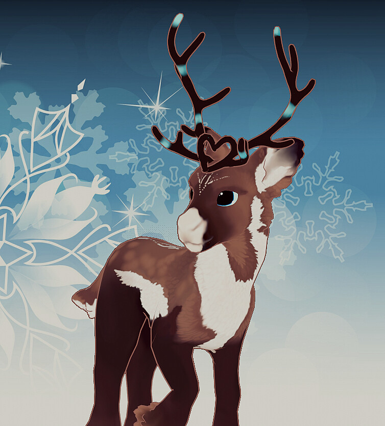 ArtStation - Cartoon Reindeer 3D model
