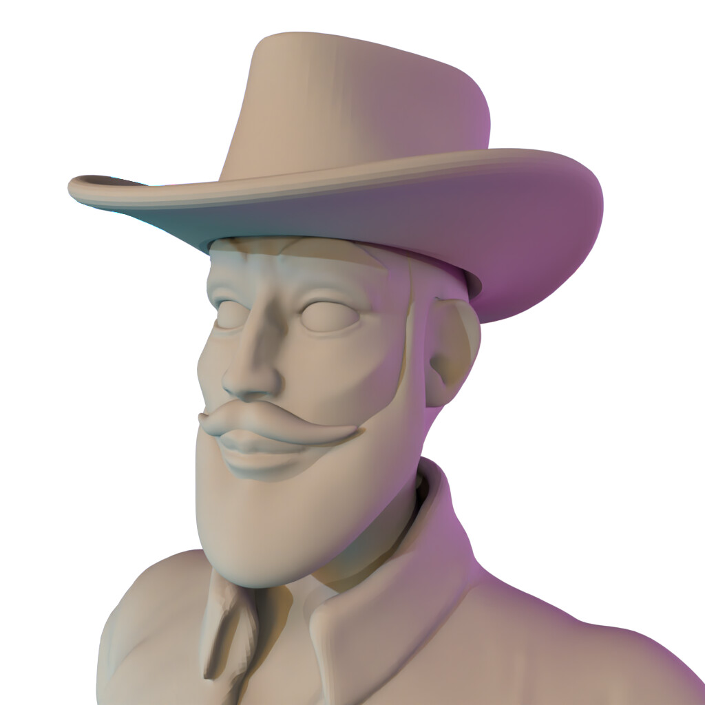 ArtStation - Cowboy - WIP