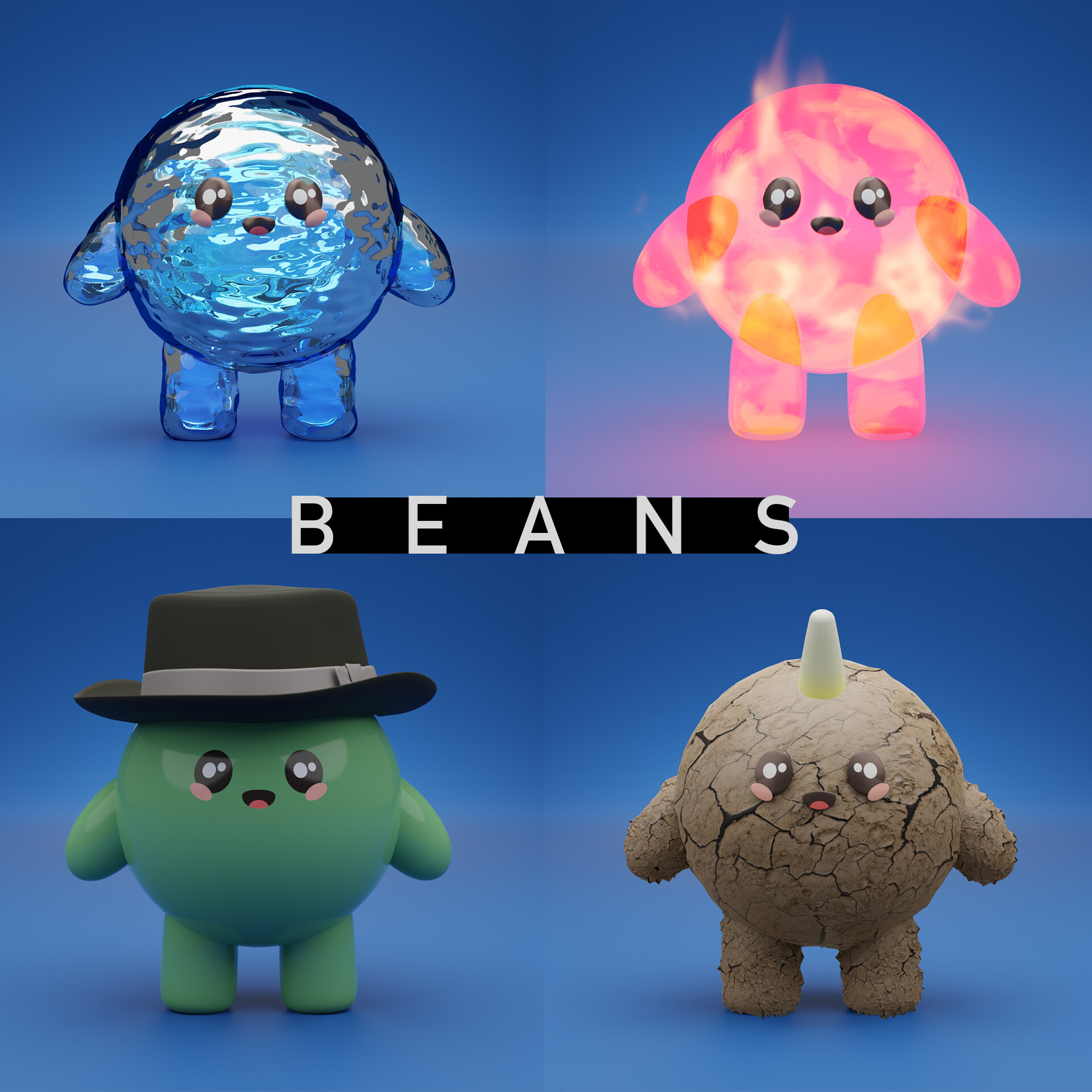 ArtStation - BEANS 3D MODEL