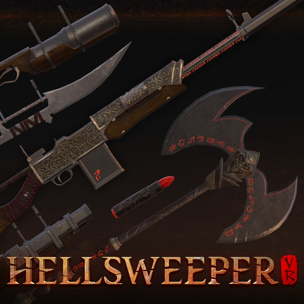 ArtStation - HellSweeper VR: Weapons