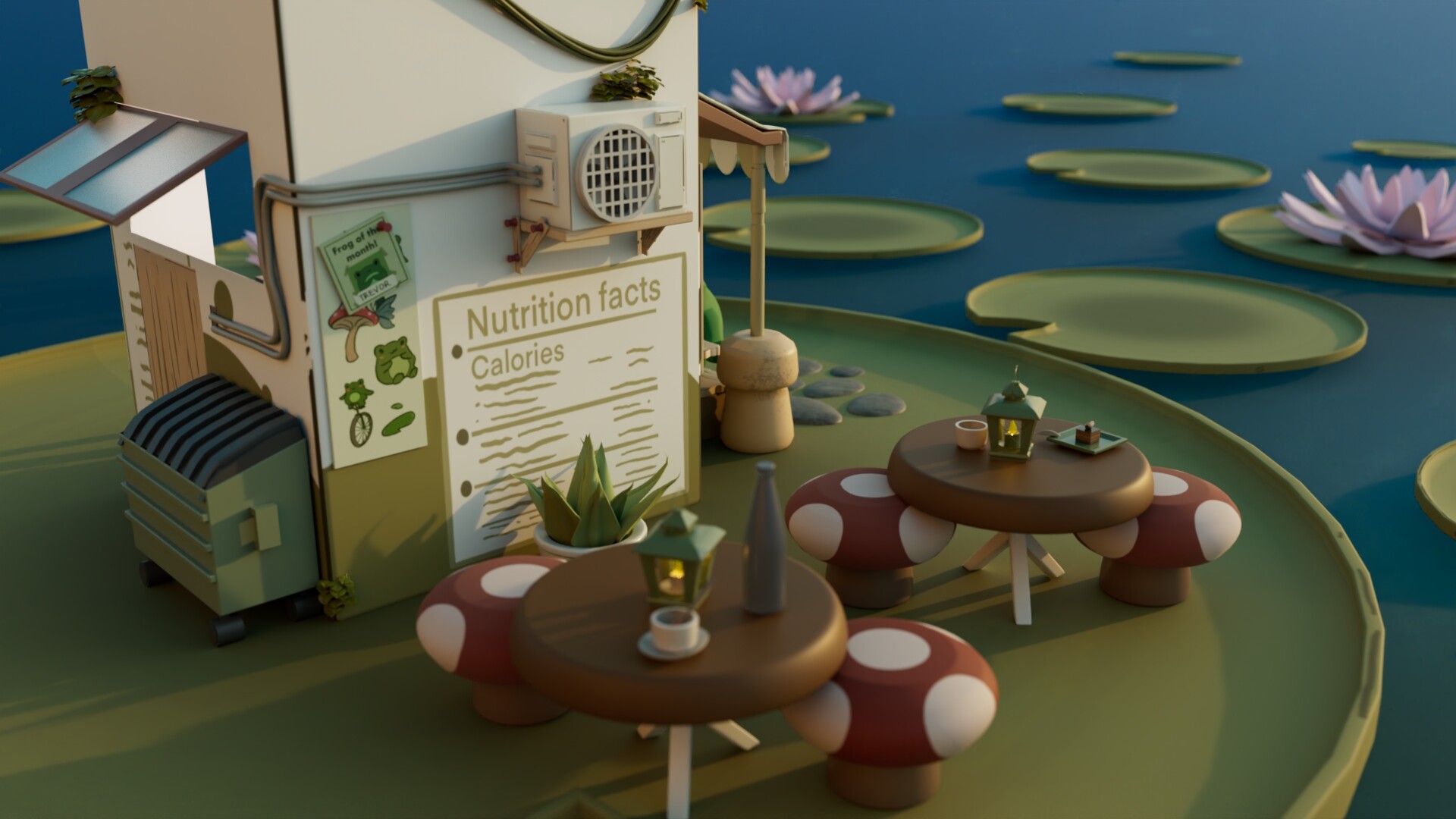 ArtStation - The Frog Cafe