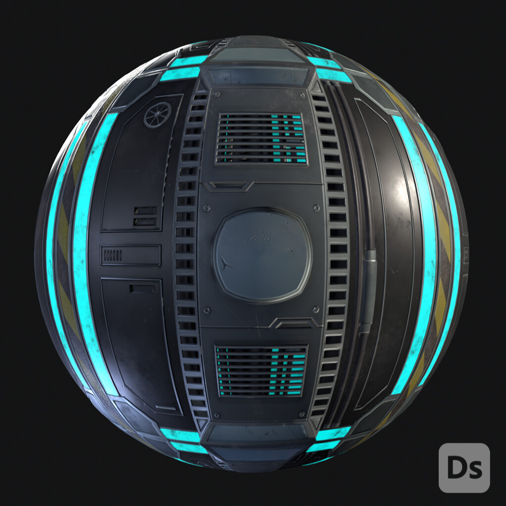 ArtStation - Sci-fi Floor Tile Material