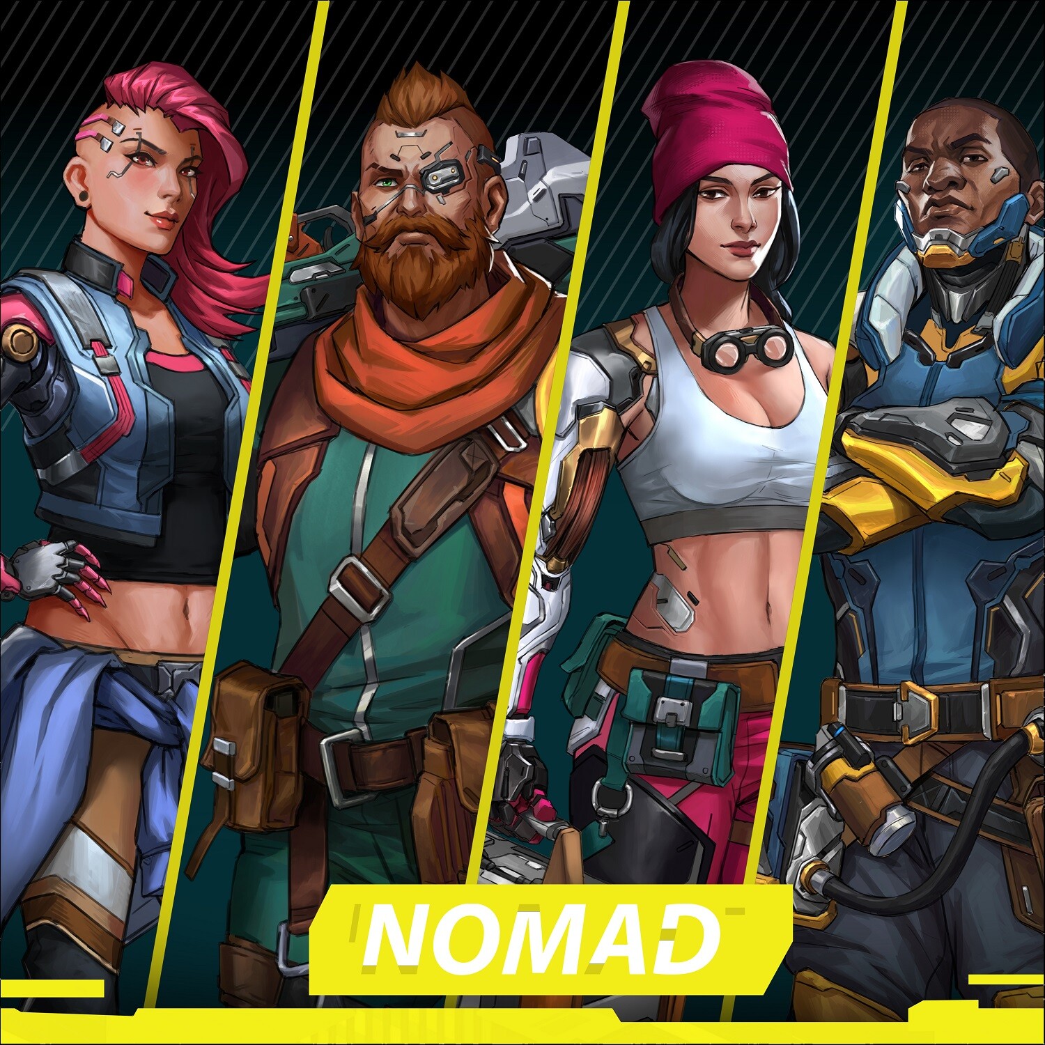 ArtStation - Cyberpunk Character Roles_NOMAD