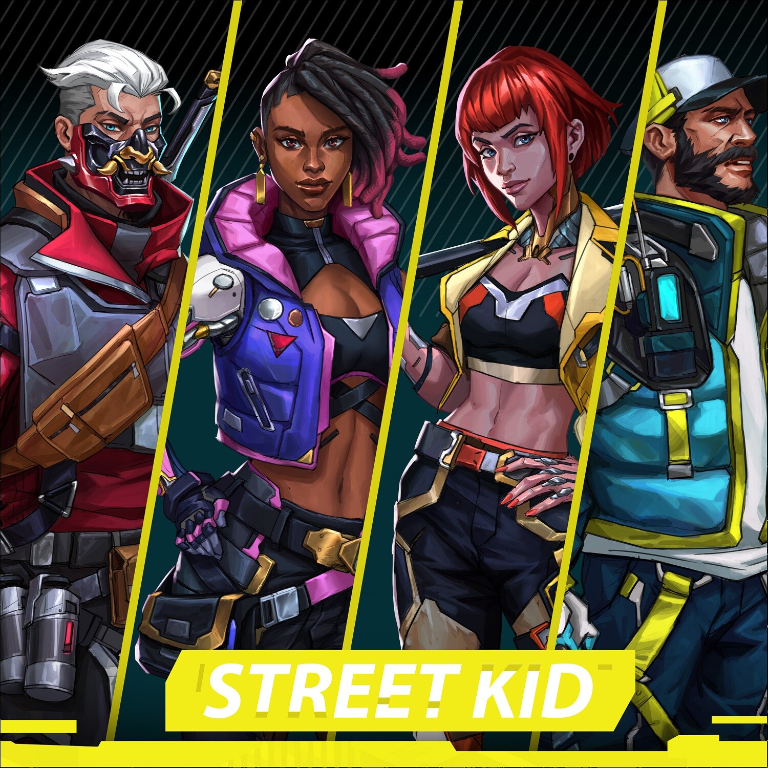 ArtStation - Cyberpunk Character Roles_STREET KID